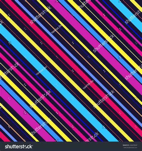 Abstract Colorful Diagonal Striped Background Vector Seamless Pattern Shutterstock