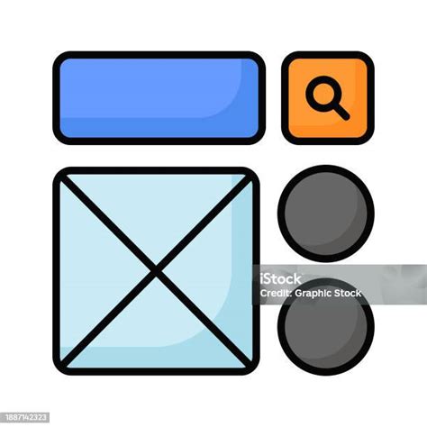 이 아름답게 디자인 된 웹 사이트 와이어 프레임 와이어 프레임 레이아웃 템플릿 아이콘을 살펴보십시오 0명에 대한 스톡 벡터 아트 및 기타 이미지 Istock