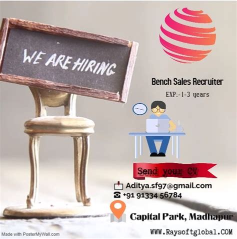 Sri Sathyam On Linkedin Hiring Seniorbenchsalesrecruiter Onsite Madhapur Immediatejoining