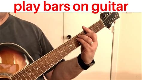 Guitar Tutorial How To Play Bar Chords Youtube