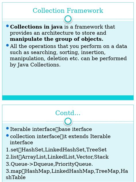 Collection Framework Pdf Constructor Object Oriented Programming