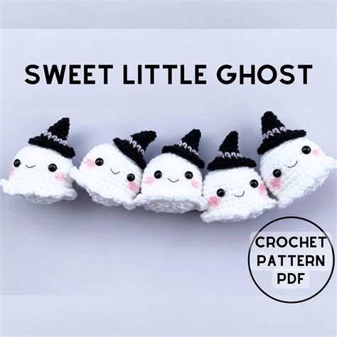 Sweet Little Ghost Crochet Pattern Download Pdfvery Easy Small Ghost