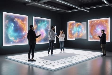 Augmented Reality Art Showcase Mockup Premium Ai Generated Image