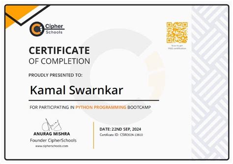 kamal swarnkar on linkedin excited to share that i ve successfully completed a 2 day python…