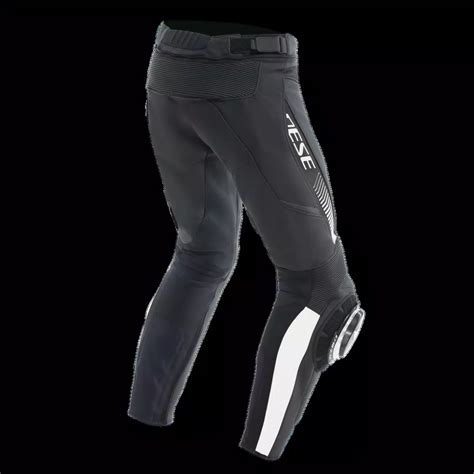 Super Speed Leather Pants Blackwhite Dainese