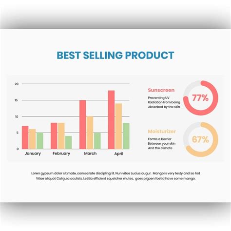 Premium Vector Bar Chart Infographic Progress Graph Template