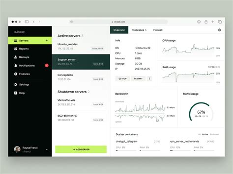 Server Web Dashboard By Conceptzilla On Dribbble