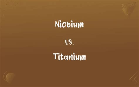 Niobium Vs Titanium Whats The Difference