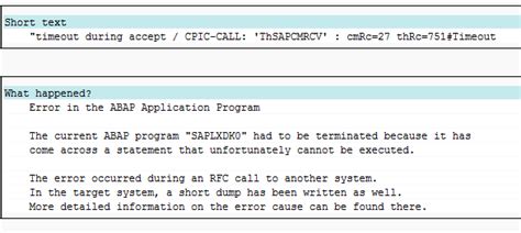 Solved CALL FUNCTION REMOTE ERROR SAP Community