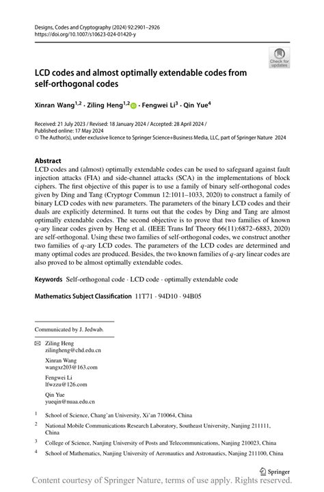 lcd codes and almost optimally extendable codes from self orthogonal codes