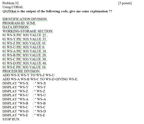Solved What Is The Output Of The Following Code Give Me