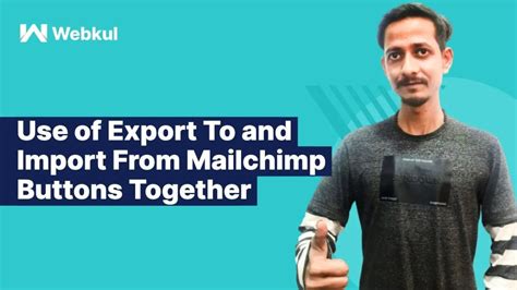 Export To And Import From Mailchimp Buttons On Salesforce Together Ecommerce Website