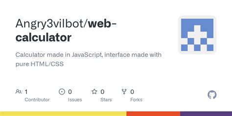 Github Angry3vilbotweb Calculator Calculator Made In Javascript Interface Made With Pure