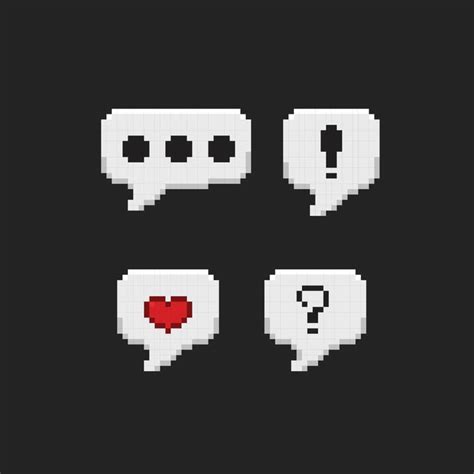 Pixel Speech Bubble Vector Art Icons And Graphics For Free Download