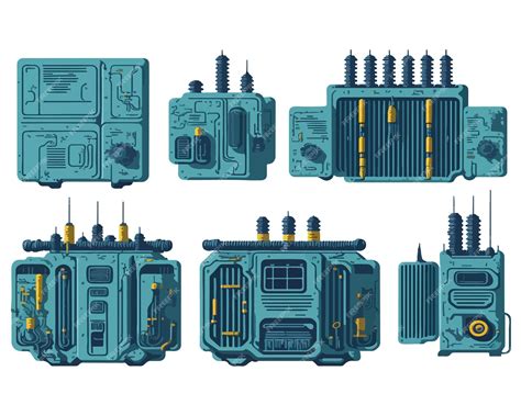 Premium Vector Transformer Vector Installation On White Background