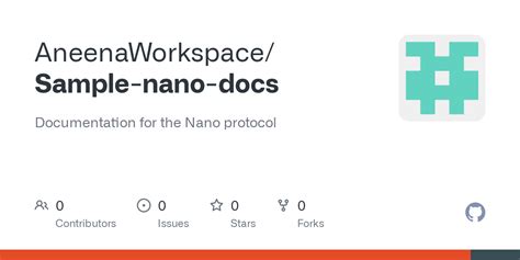 Github Aneenaworkspacesample Nano Docs Documentation For The Nano