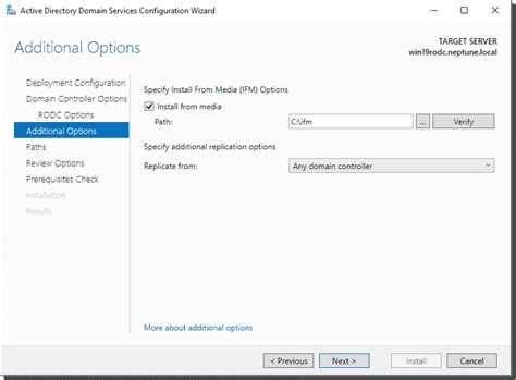 Install A Secondary Domain Controller Using Install From Media Ifm