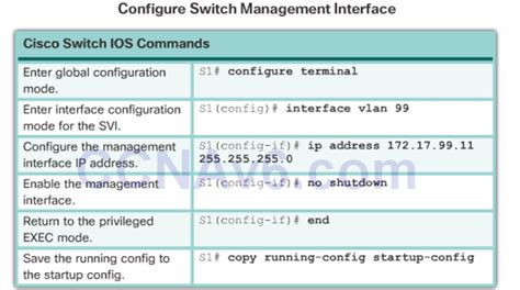 CCNA V Study Material Chapter Switch Configuration
