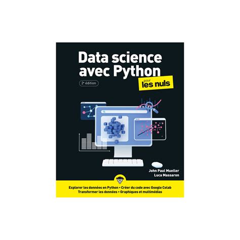 Data Science Avec Python Pour Les Nuls e Édition à Prix Carrefour