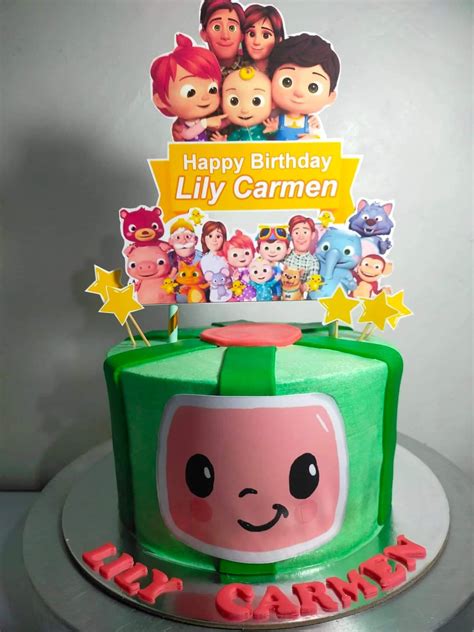 Sweet Slice Co Cocomelon Themed Cake Choco Moist