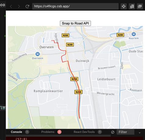 Using The Snap To Roads Api With React Tomtom Developer Blog