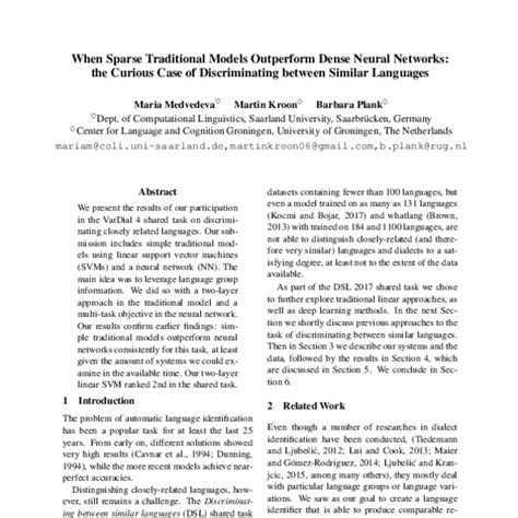 When Sparse Traditional Models Outperform Dense Neural Networks The