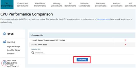 Passmark Gpu Cpu 그래픽카드 성능 순위 비교 사이트 사용법 이노보드