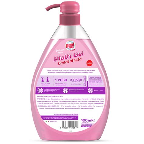 Концентриран гел за съдове Нежен за ръце Dual Power 1л Emag Bg