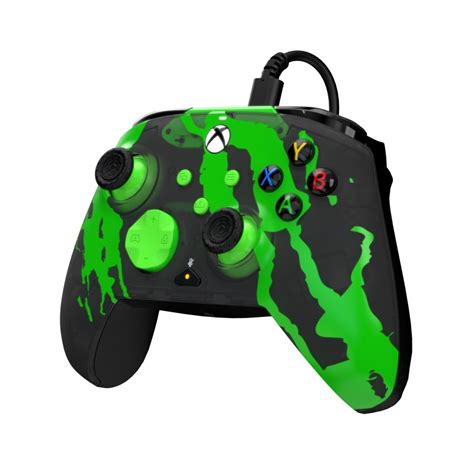 PDP Rematch Wired Controller Jolt Green Glow In Dark PAN Vision