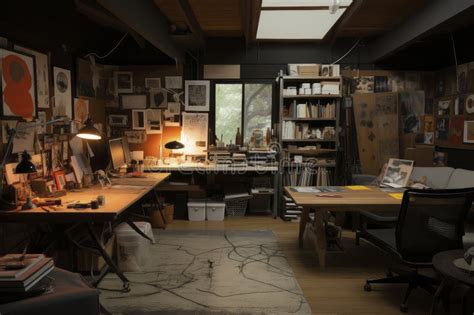 Messy Room With Cluttered Furniture And Lots Of Stuff In Disarray Stock Image Image Of