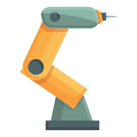 Robot Arm Icon Cartoon Vector Factory Machine 14309021 Vector Art At Vecteezy