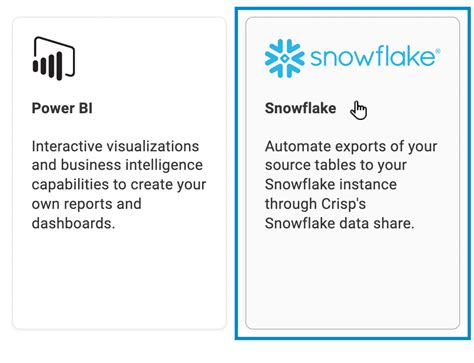 Snowflake Connection Setup Guide Crisp Knowledge Base