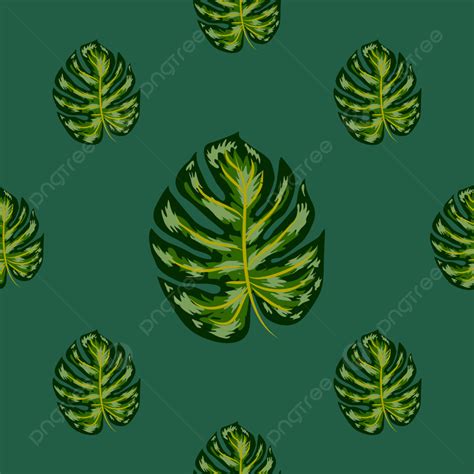 몬스테라 열대 패턴 야자수 잎 배경 봄 패션 상세한 배경 일러스트 및 사진 무료 다운로드 Pngtree