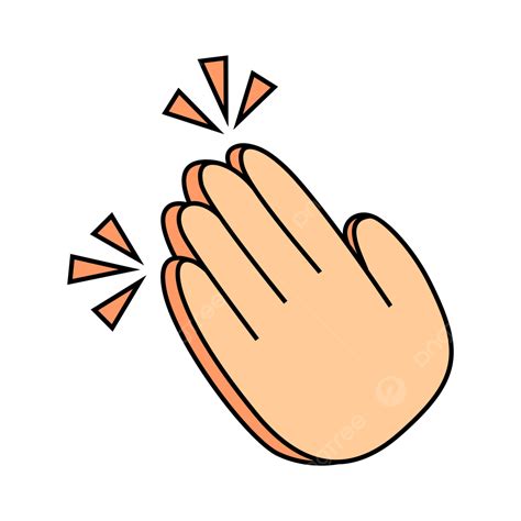 Clap Hands Vector Hd PNG Images Clapping Hand Emoji Clap Hand Emoji