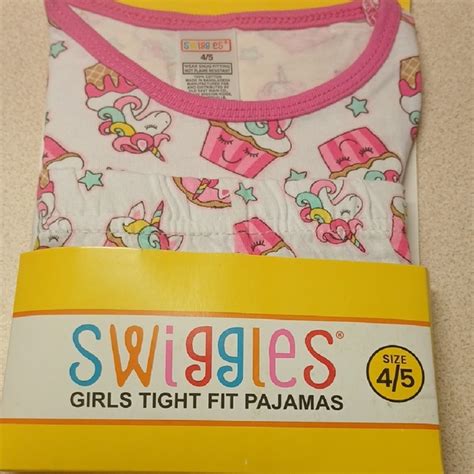 Swiggles Pajamas Swiggles White And Pink Pajama Set With Cartoon