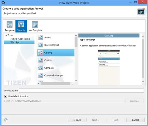 créer des applications html5 sur tizen