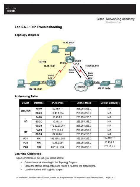 Lab Activity Ccna 2 Exp 563 Pdf Router Computing Ip Address