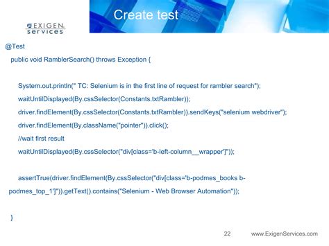 Introduction To Selenium Web Driver Pptx