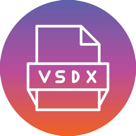 Vsdx File Format Icon 15692102 Vector Art At Vecteezy