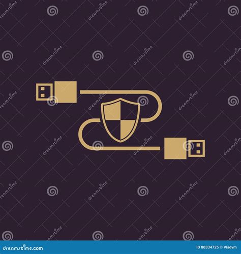 The Secure Connection Icon Transfer And Connection Data Antivirus