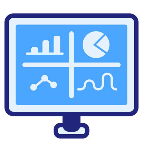 Monitoring Icon Generic Blue