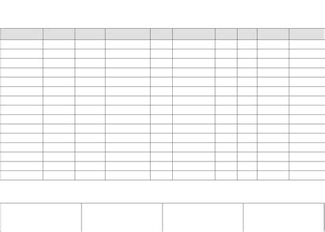 Signature Log Template