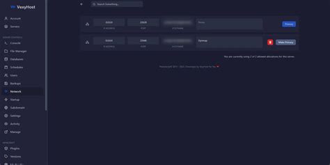 Our Game Panel ️ Vexyhost