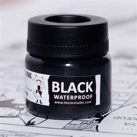Jual Black Comic Ink Waterproof 30 Ml Tinta Celup Komik Manga Ink Shopee Indonesia
