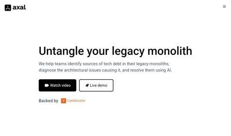 Jeremy Daniels On Linkedin Axal Yc W25 Helps Software Teams Modernize Large Outdated Codebases