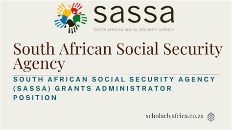 South African Social Security Agency Sassa Grants Administrator Position