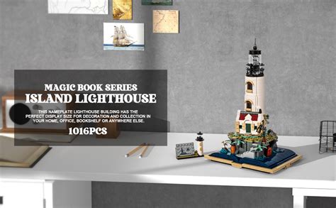 Gotimon Island Lighthouse Tower Magic Book Building Block