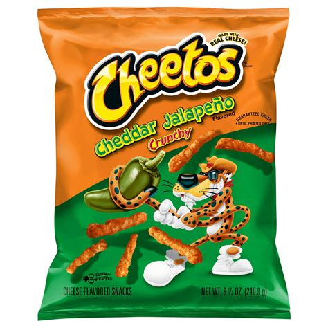 Cheetos Crunchy Cheddar Jalapeno Cheese Puff Chips 85 Oz Pack Of 3