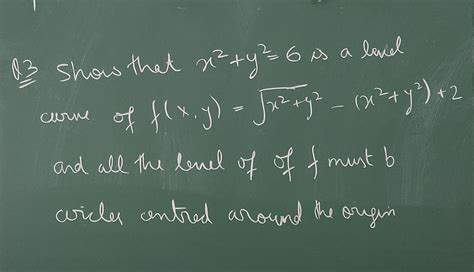 Solved Show that x² y² 6 is a level curve of f x y Chegg com