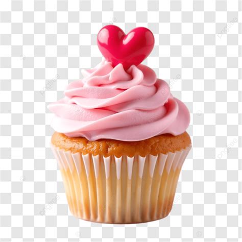 하트 토핑 클립 아트 일러스트레이션이있는 사랑스러운 핑크 컵 케이크 마음 토핑이있는 사랑스러운 핑크 컵 케이크 클립 아트 핑크 컵 케이크 Png 일러스트 및 이미지 에